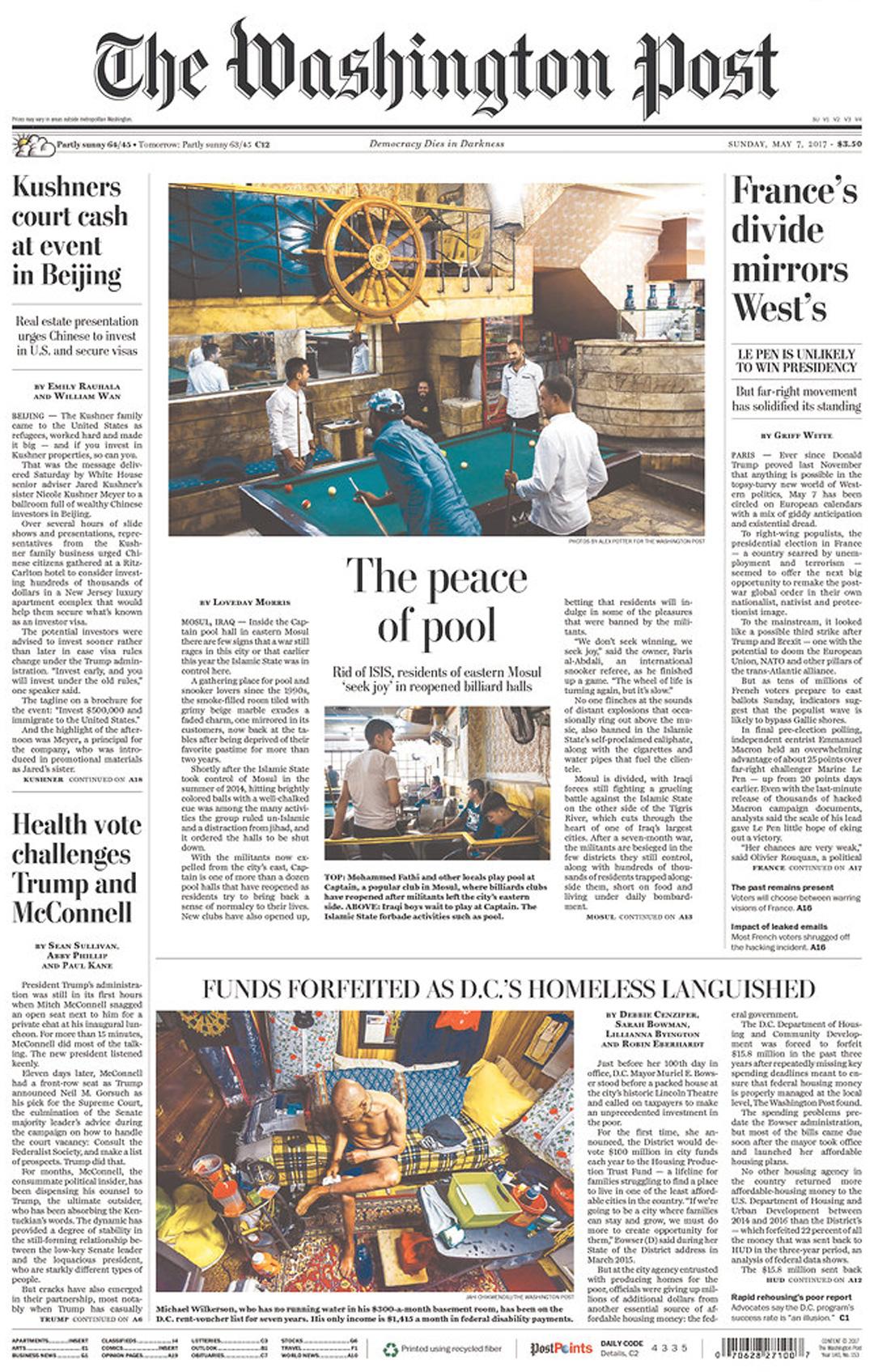 How to Make The Washington Post Front Page | School of Media & Public ...